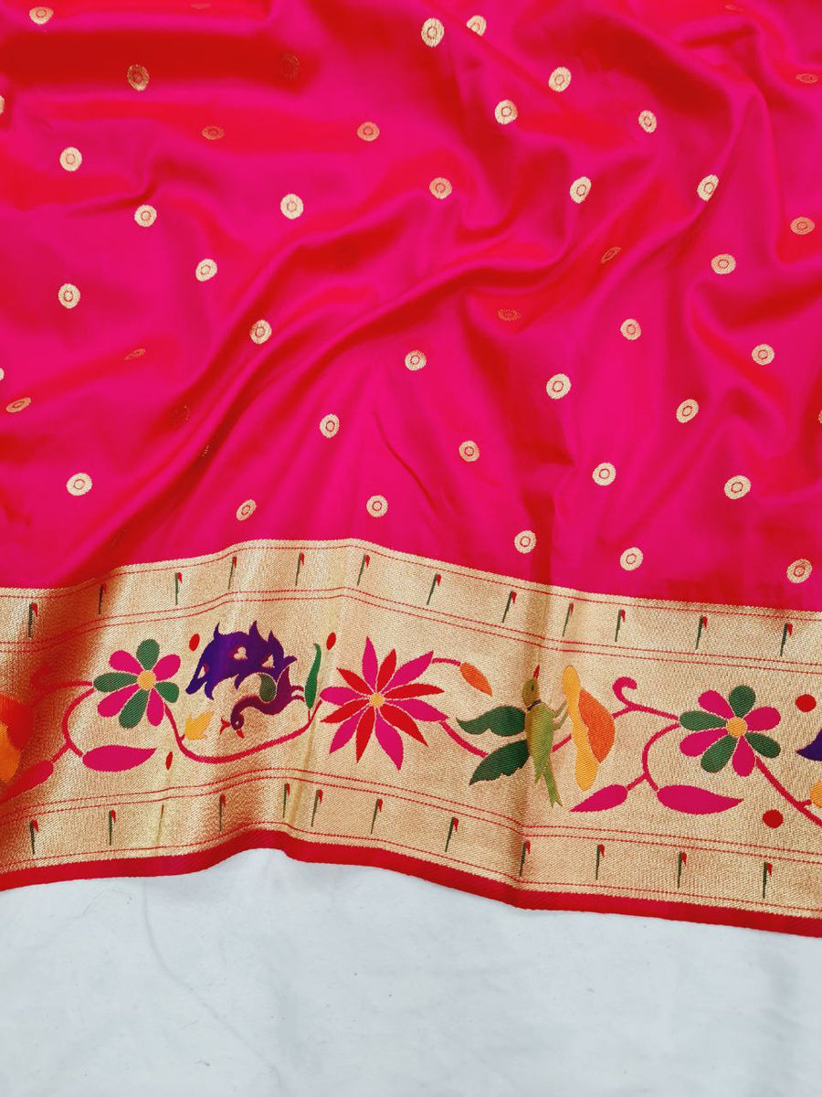 Chitrika Semi Paithani Saree NB48 H – Shankari Paithani