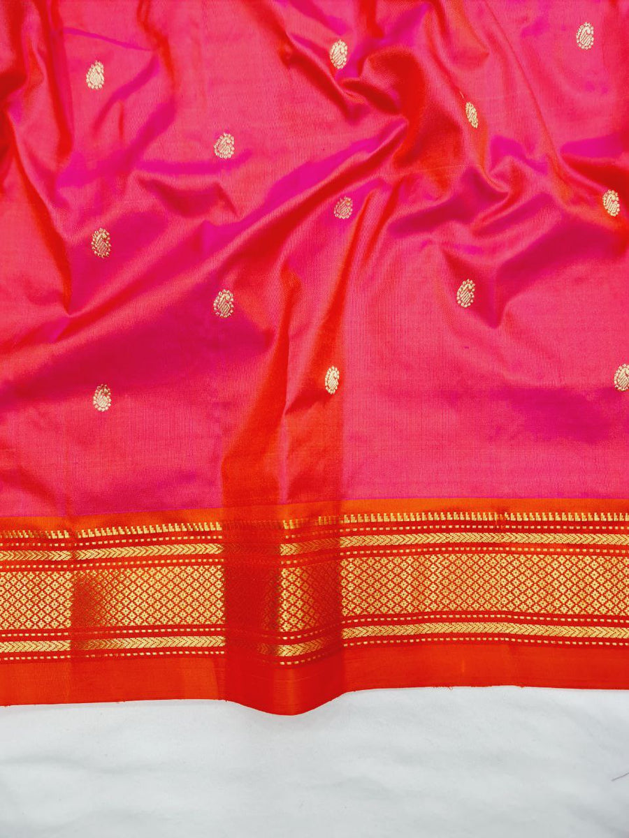 Fancy pallu Paithani Chop Border- 100 % Natural Silk & Handmade ...