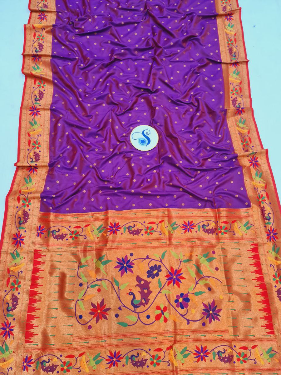 Chitrika Semi Paithani Saree NB48 L – Shankari Paithani