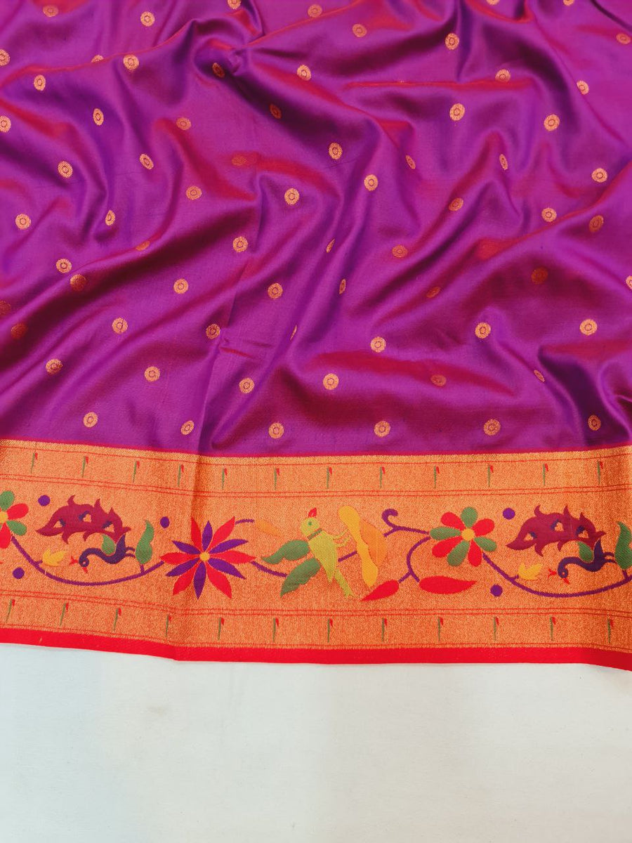 Chitrika Semi Paithani Saree NB48 L – Shankari Paithani