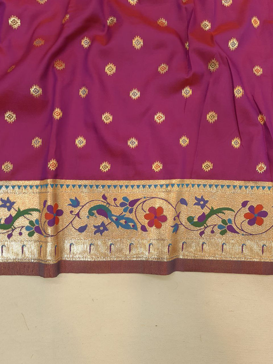 Mor Border Paithani Saree- VV6 A – Shankari Paithani