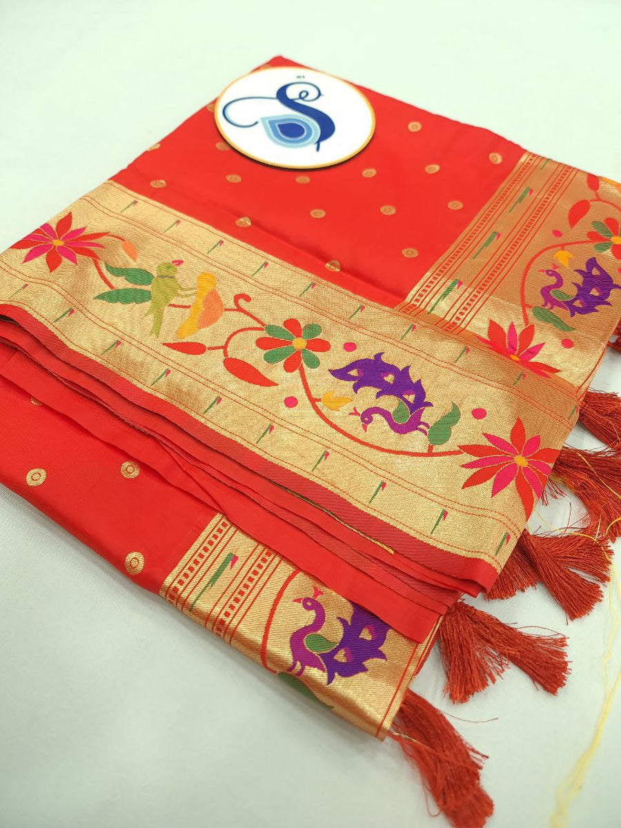 Chitrika Semi Paithani Saree NB48 C – Shankari Paithani