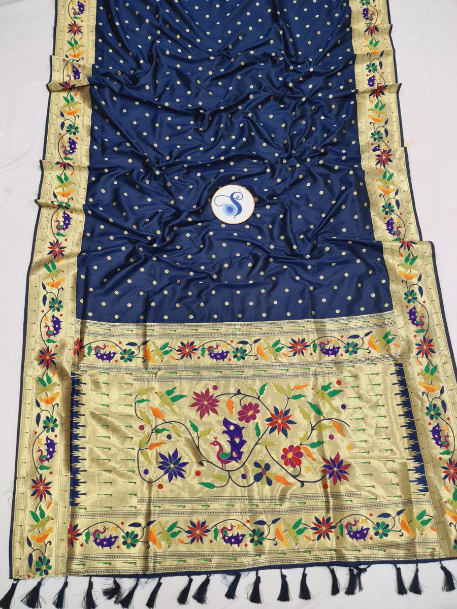 Chitrika Semi Paithani Saree NB48 F – Shankari Paithani